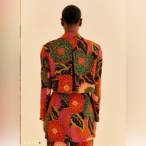 FARM Rio | Jackets & Coats | Farm Rio Black Vintage Garden Cut Out ...